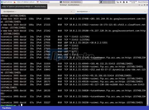 how to monitor network usage for linux processes