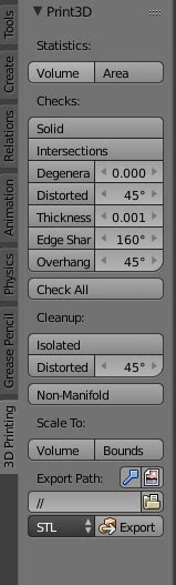 Blenders Tools For Checking Models — Blender For 3d Printing