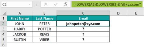 Lower Excel Function Formula Examples How To Use