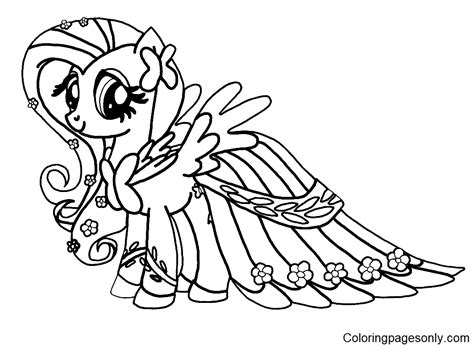 Fluttershy Coloring Pages Printable For Free Download