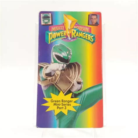 mighty morphin power rangers green ranger mini series part 3 vhs 1994 tested £3 78 picclick uk
