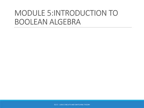 SOLUTION Mod Introduction Basicoperations Boolean Studypool