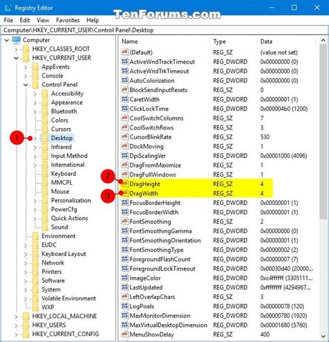 Change Drag And Drop Sensitivity In Windows Tutorials