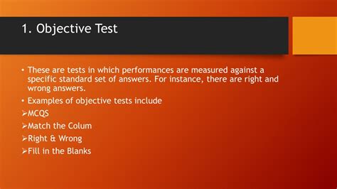 Ppt Test And Types Of Test In Education Powerpoint Presentation Free