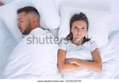 Couple Lying Bed Sexual Problems Couple Stock Photo