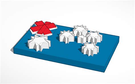 3d Design Australia Flag Tinkercad