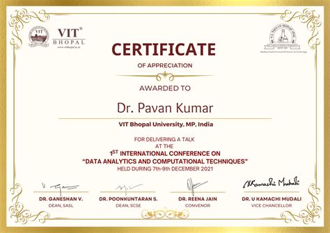 Pdf Certificate Of Appreciation For Delivering An Invited Talk At The International Conference
