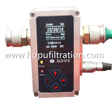 Online Oil Particle Counter Online Oil Pollution Degree Moisture Detector Lube Oil Particle