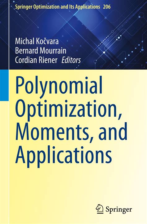 polynomial optimization moments and applications buch jpc