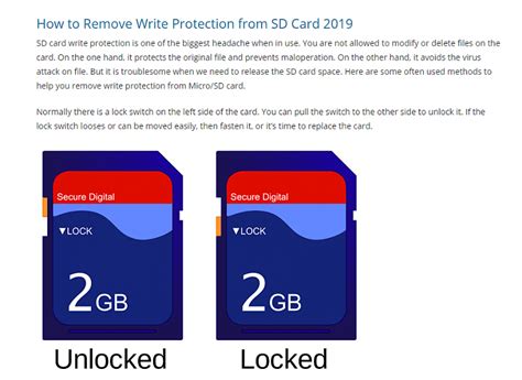 SD Card Write Protection