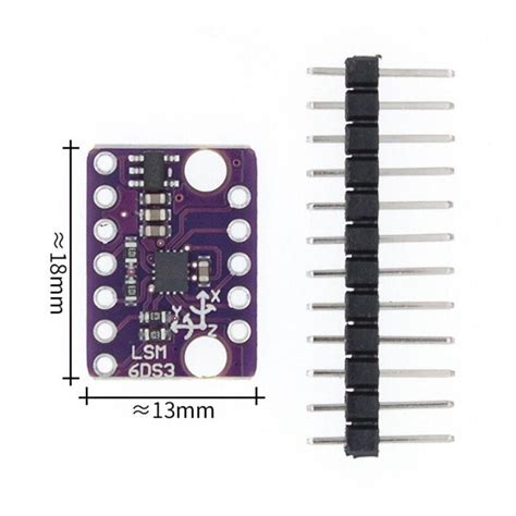 【happy One】gy Lsm6ds3 Lsm6ds3 Gyro Embedded Digital Temperature Sensor Module Spi Iic I2c Inter