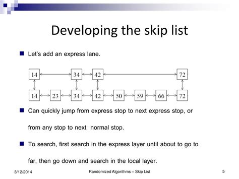 Ppt Randomized Skip List Powerpoint Presentation Free Download Id