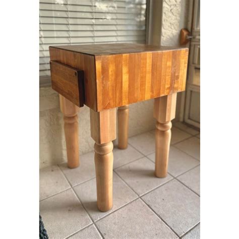 Boos Butcher Block Table Or Kitchen Island Chairish