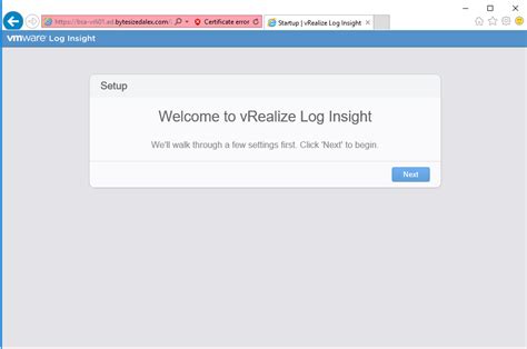 VMware VRealize Log Insight Deployment ByteSizedAlex