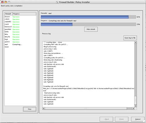 Screenshots Firewall Builder