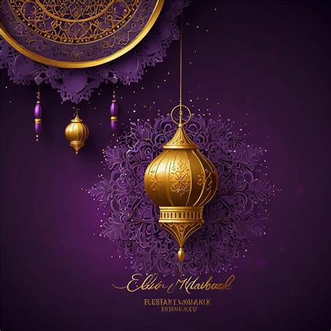 Purple Eid Greeting Images Free Download On Freepik