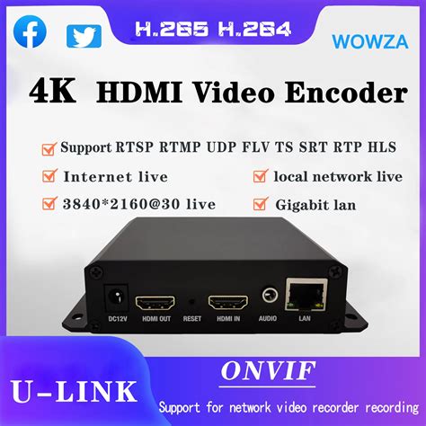 K Hdmi Video Encoder H H Srt Rtmp Rtsp Udp Flv Ts Iptv Onvif