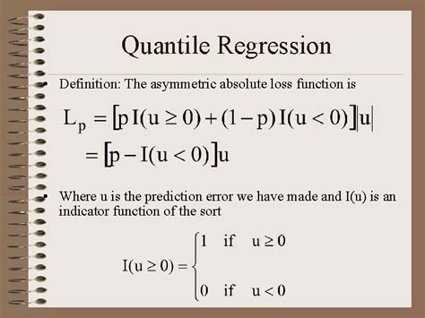 Quantile Regression Quantile Regression The Problem The Estimator