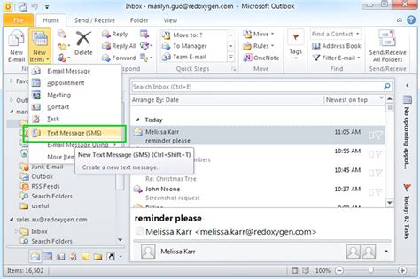 Outlook Mobile Service Business Texting From Outlook Email