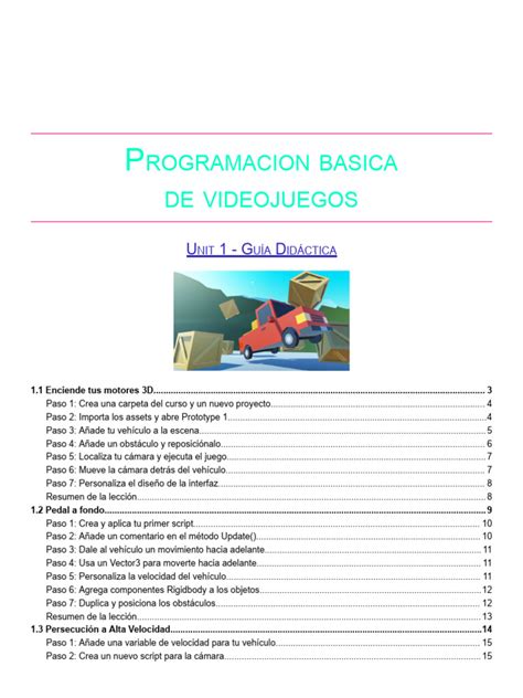 Unit 1 Player Controller Pdf Unidad Motor De Juego Variable