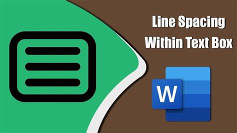 How To Change Line Spacing Within Text Box In Word Words Text Space