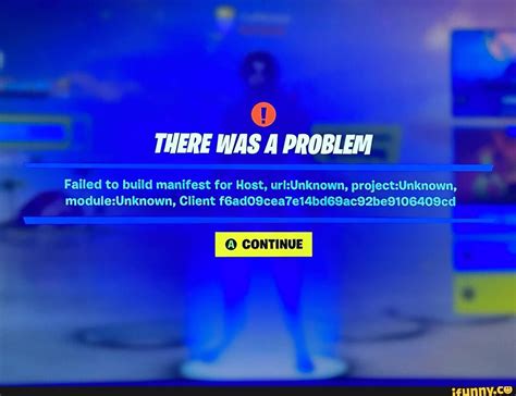 There Was A Problem Failed To Build Manifest For Host Url Unknown