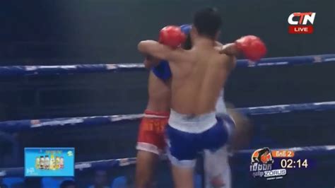 Long Somnang Vs Phetsaychhun Thai Ctn Kun Khmer Boxing 03 11 2018 Youtube