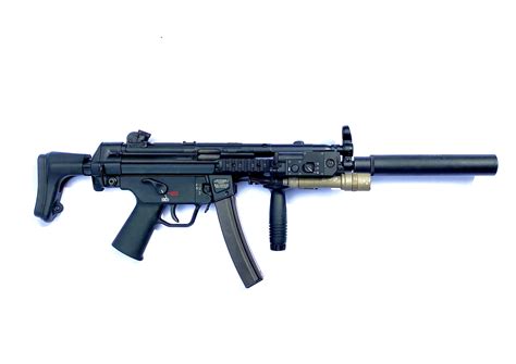SP5 with German A3-F stock, CQBL-1, Surefire, and Gemtech Raptor : r/MP5