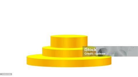 고급 받침대 골드 3d 흰색 배경에 고립 화장품 제품 디스플레이 쇼 디럭스 승리 위치에 대한 골드 연단 무대 쇼 제품 장소에 대한 타원 스탠드 황금 받침대 서클 상자 강단에