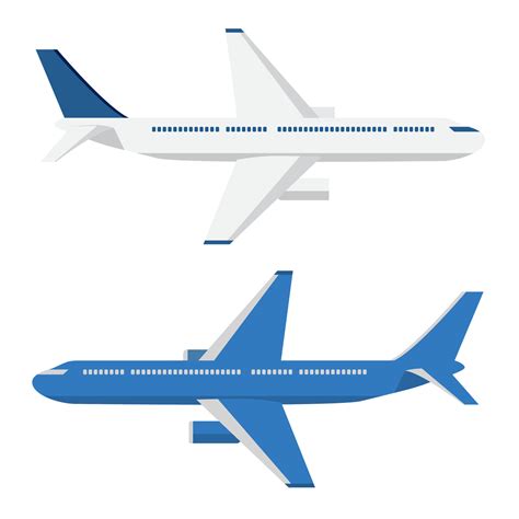 Two Isolated Airplanes 8156822 Vector Art At Vecteezy