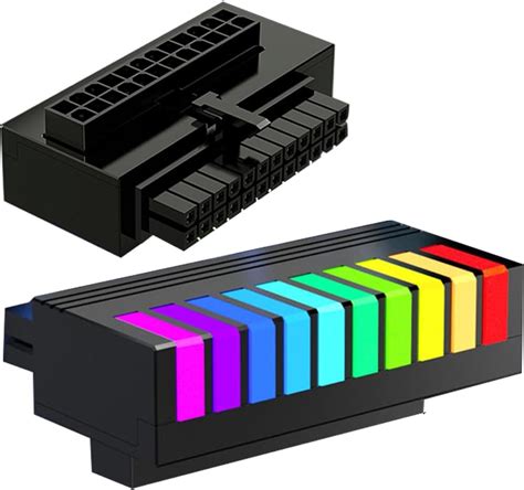 Amazon Com ATX Pin Degree Adapter V PIN ARGB RGB Pin Right Angle ATX Female To Male