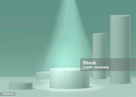 제품 디스플레이 프리젠 테이션 현실적인 3d 실린더 받침대 연단 0명에 대한 스톡 벡터 아트 및 기타 이미지 0명 3차원 형태 경쟁 Istock