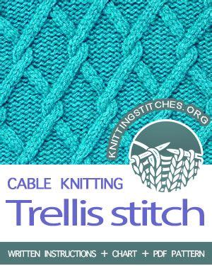 Trellis Knitting Stitches Pattern