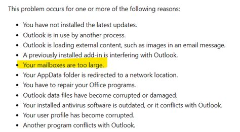 Outlook Constantly Not Responding For A Few Minutes Collaboration Spiceworks Community