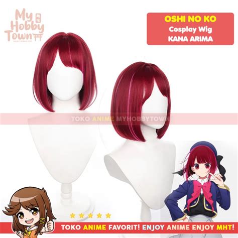 Jual Wig Cosplay Anime Oshi No Ko Kana Arima Red Merah Rambut Palsu