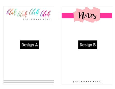 Custom Printable Notepad Design