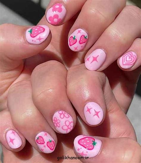 این مدل ناخن بچه گانه جدید 2024 که طرح های بانمک کیوت خوشگل فانتزی داره