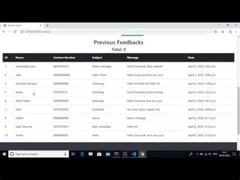 How To Extract Data From Database And Show In Html Django Templates YouTube
