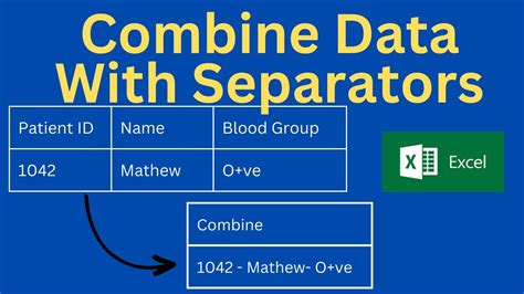 Concatenate Combine Data In One Cell With Separator Microsoft