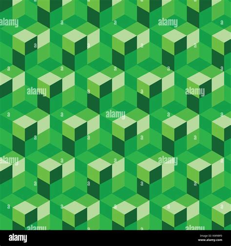 Seamless Abstract Cube Pattern Colorful Design Geometric 3d Vector