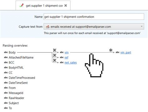 Multiple Step Parsing Email Parser Software
