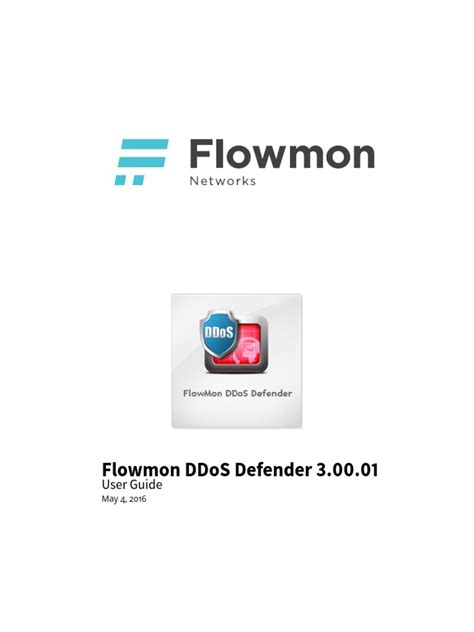 Flowmon Ddos Defender Userguide En Pdf Denial Of Service Attack Transmission Control