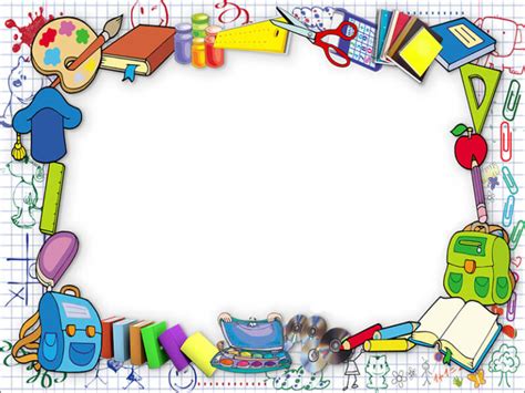 Школьная рамка для фото на прозрачном фоне Png скачать бесплатно