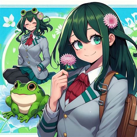 Tsuyu Asui In Anime Tsuyu Asui Boku No Hero Academia