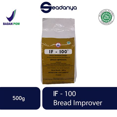 Jual If 100 Bread Improver 500 Gram Pengembang Roti And Kue Halal