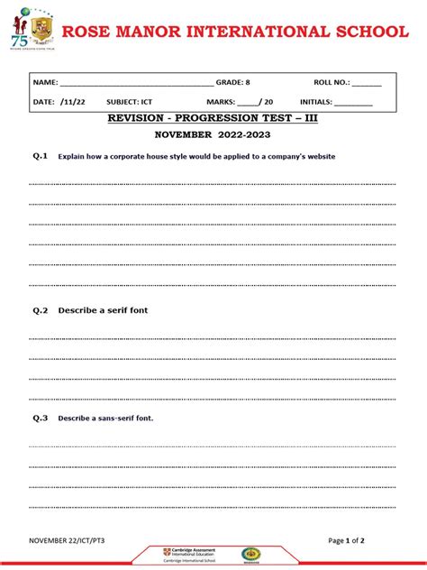 Grade8 Revision Ict Pt3 22 23 Pdf