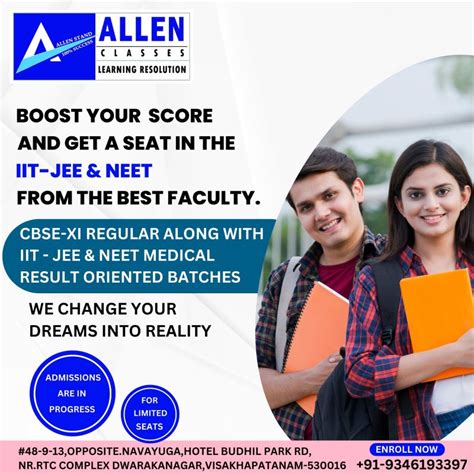 Allen Classes Vizag On Linkedin Iitjee Neet Coachingclasses Allenclasses Cbse