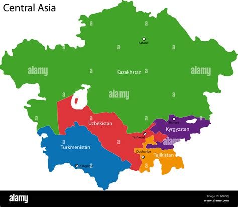 Political Map Of Central Asia 9Spxj Large Map Of Asia