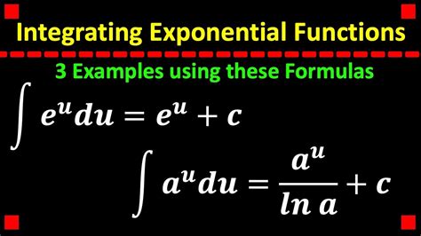 Integration Exponential Rules