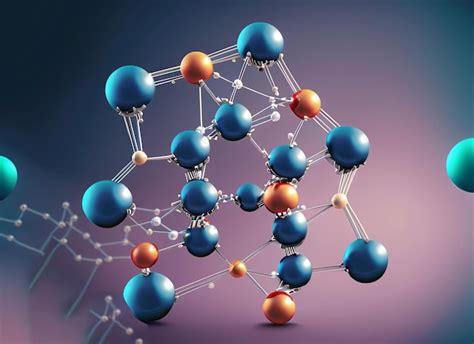 Premium Ai Image 3d Molecules Structure